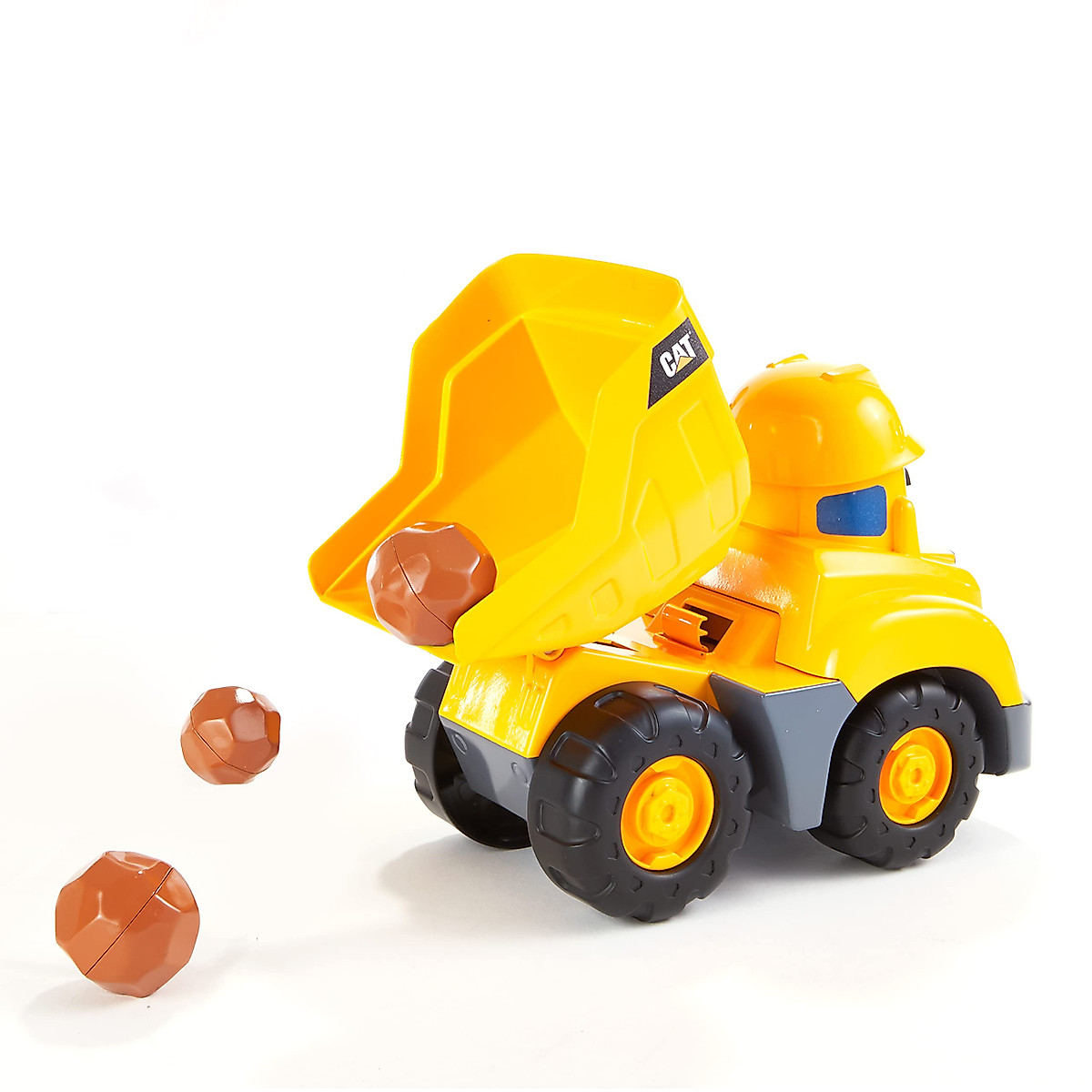 CAT Construction Toys, Buddies Preschool Dump Truck, Junior Crew, Interactive, Moving, Lights & Sounds, For Ages 2 and Older