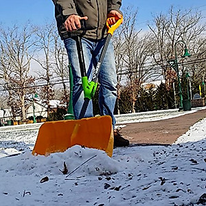 The Rah Handle! A Universal Ergonomic Back Saving Lefty Or Righty, Secondary Handle For Snow Shovels, Rakes, and Other Gardening Or Construction Tools.