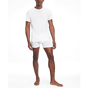 Tommy Hilfiger Men's Undershirts 3 Pack Cotton Classics Crew Neck T-Shirt, White, Small