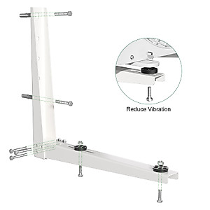 Mini Split Wall Mounting Bracket, Heavy-Duty Outdoor Wall Bracket for 7000-24000 BTU Ductless Air Conditioner Universal Heat Pump System Support up to 330 lbs