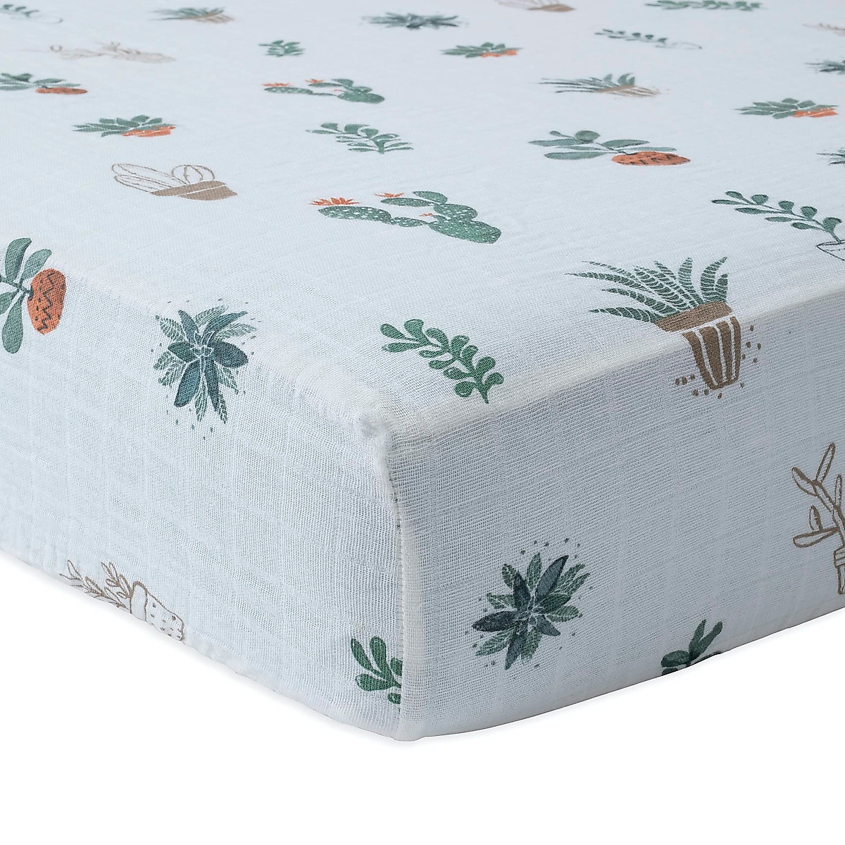 Little Unicorn Cotton Muslin Fitted Sheet - Prickle Pots yobio