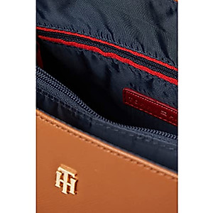 Tommy Hilfiger Beth II Convertible Satchel Saffiano PVC Cognac One Size