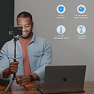 Lume Cube 30" Adjustable Webcam Stand | Webcam Stand | Desktop Tripod | Foldable and Collapsible Stand for Lights & Webcams | Logitech C925e, C922x, C930e, C922, C930, C920, C615