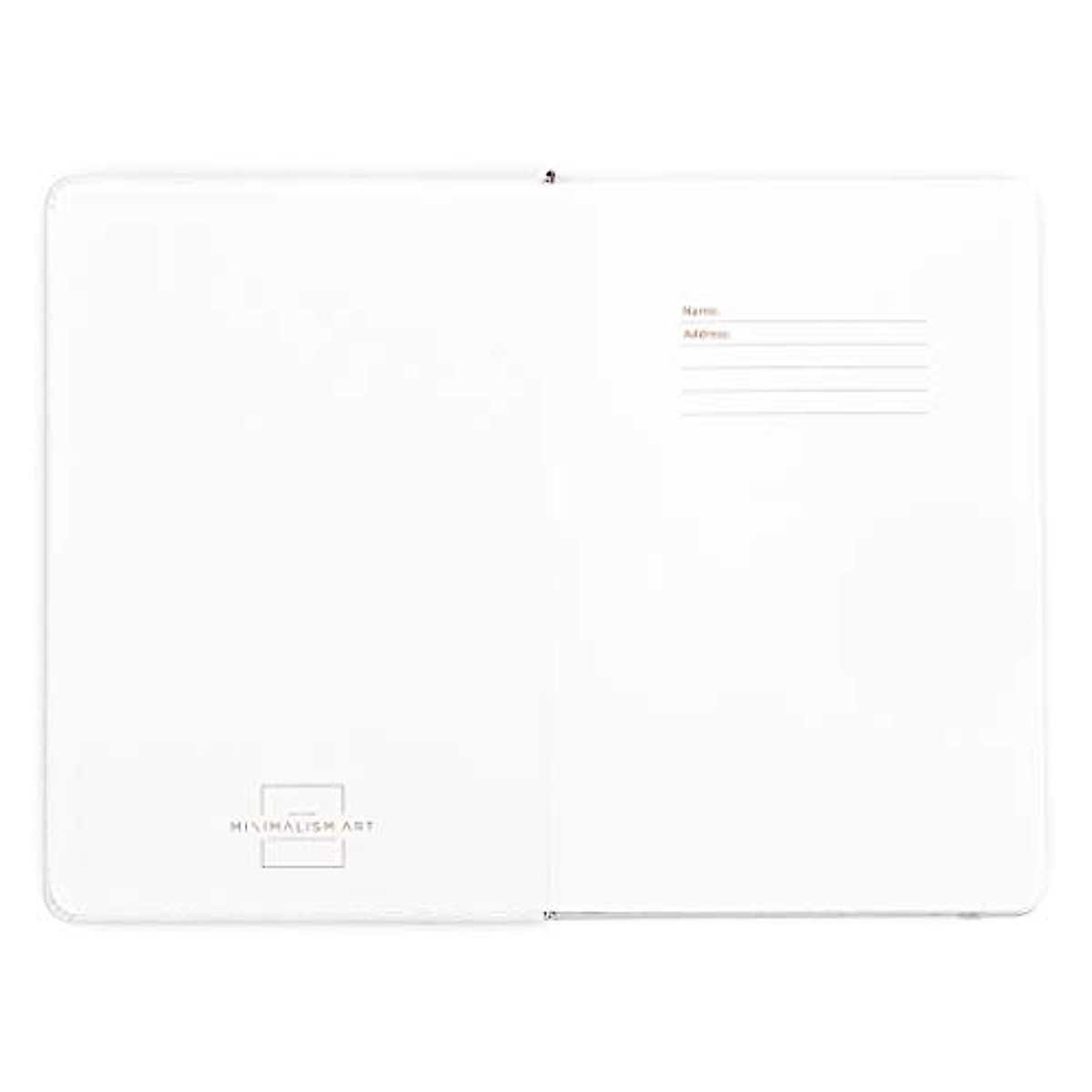 Minimalism Art, Premium Hard Cover Notebook Journal, Classic 5" x 8.3", 122 Numbered Pages, Gusseted Pocket, Ribbon Bookmark, Extra Thick Ink-Proof Paper 120gsm, San Francisco (Dotted, Amber Yellow)