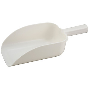 Winco White Utility Plastic Scoop, 64-Ounce