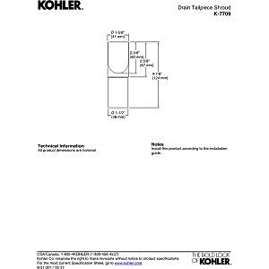 KOHLER DRAIN SHROUD
