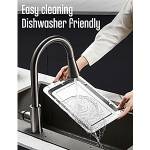 SINOPUREN Electric Grill TG101, Indoor BBQ Rotisserie, with Adjustable Temperature Control, Removable Grill & Griddle Nonstick Plates, 1600w Fast Heat Up, Stainless Steel, Dishwasher Safe