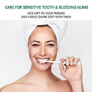 6 Pack Toothbrushes Soft Toothbrushes for Adults Extra Soft Toothbrushes for Sensitive Gums Ultra Soft Toothbrushes with 20000 Bristles for Bleeding Gums Ideal for Elder Pregnant Kids Home Travel