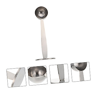 Homoyoyo 2pcs Powder Hammer Measuring Spoon Coffee Tablespoon Coffee Powder Hammer Coffee Machines for Home Tea Spoon Coffee Leveler Coffee Beans Home Coffee Tamper Stainless Steel Silver