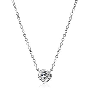 Kate Spade New York Infinity and Beyond Knot womens Mini Pendant Necklace