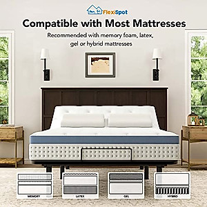 FLEXISPOT S3 Adjustable Bed Frame Base Queen, Wireless, 5 Minutes Quick Assembly, Zero Clearance, Zero Gravity, Whisper Quiet Durable Motor, Mattress Holder, Anti Snore, Best Gift for Family