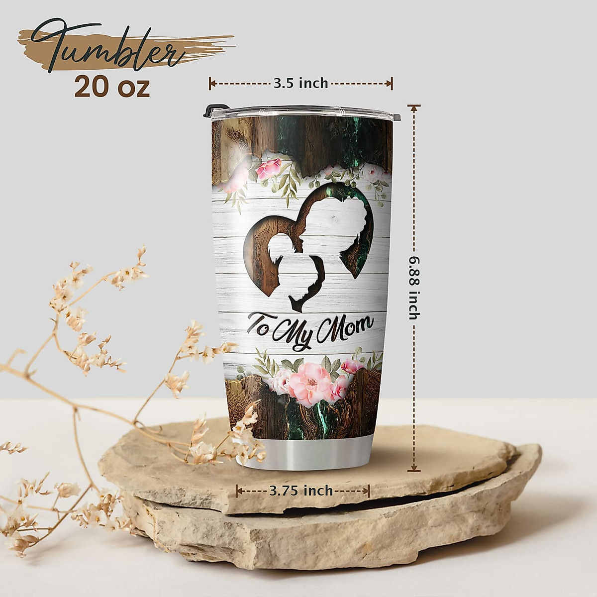 Gifts For Mom From Daughter, Mothers Day Gifts - To My Mom, Mom Gifts From Daughters - Mom Birthday Gifts, Mothers day gifts from daughter, Bonus Mom, best mom ever gifts - 20oz Tumbler