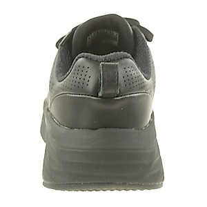 Skechers Women's Max Cushioning Elite-Step Up Sneaker, Black/Black 7.5 Wide US