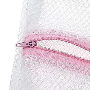 ShanLily Small Mesh Laundry Bags For Zipper, Travel Storage Organize Bag, Clothing Washing Bags For Laundry, Blouse, Bra, Hosiery, Stocking, Underwear, Lingerie,39.5 * 28Cm