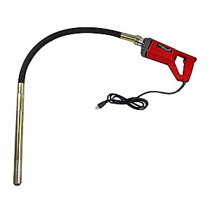 850W Handheld Electric Concrete Vibrator Vibrating Power Tool, Air Bubble Remover, 4.9 feet Flex Hose Immersion Shaft