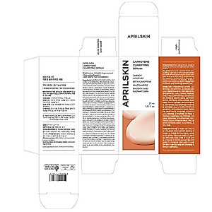 APRILSKIN Carrotene Clarifying Facial Serum | Vegan, Non-comedogenic | Blemish Clear, Dark Spot Corrector | Korea Skincare | Oily Skin, Sensitive Skin, Bumpy Skin | 1.25 fl.oz