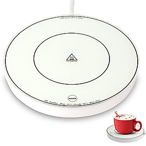 Coffee Warmer, Candle Warmer, Coffee Cup Warmer for Desk, Beverage Warmer for Keep Coffee Milk Tea Hot, Christmas Coffee Gifts(White)