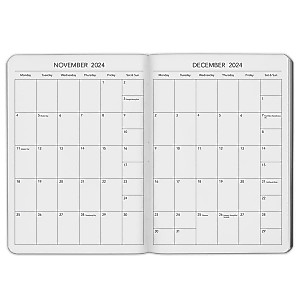 Harbor Desk Weekly Planner 2024 - Metallic Rose Gold - 8x5.5"