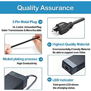 MJPOWER for Jackery 1000/880 Charger, 24V 180W Power Supply Compatible with Jackery Explorer 1000 E1000 /Explorer 880 E880 Portable Power Station Solar Generator, Replacement KA18024075-6C AC Adapter