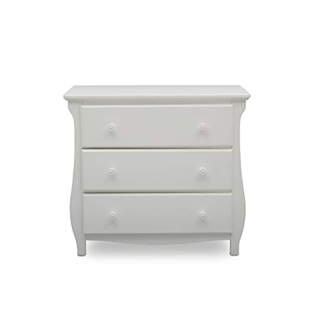 Delta Children Lancaster 3 Drawer Dresser with Changing Top, Greenguard Gold Certified, Bianca White