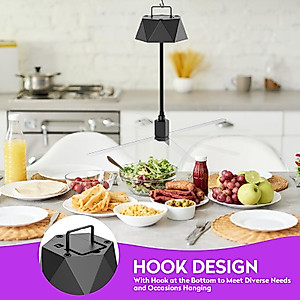 Fly Fans for Tables, Fly Fans Keep Flies Away from Patio, Portable Outdoor Picnic Fan with Holographic Blades for Picnic, Party, Restaurant, Kitchen, Camping and BBQ 4 Pack