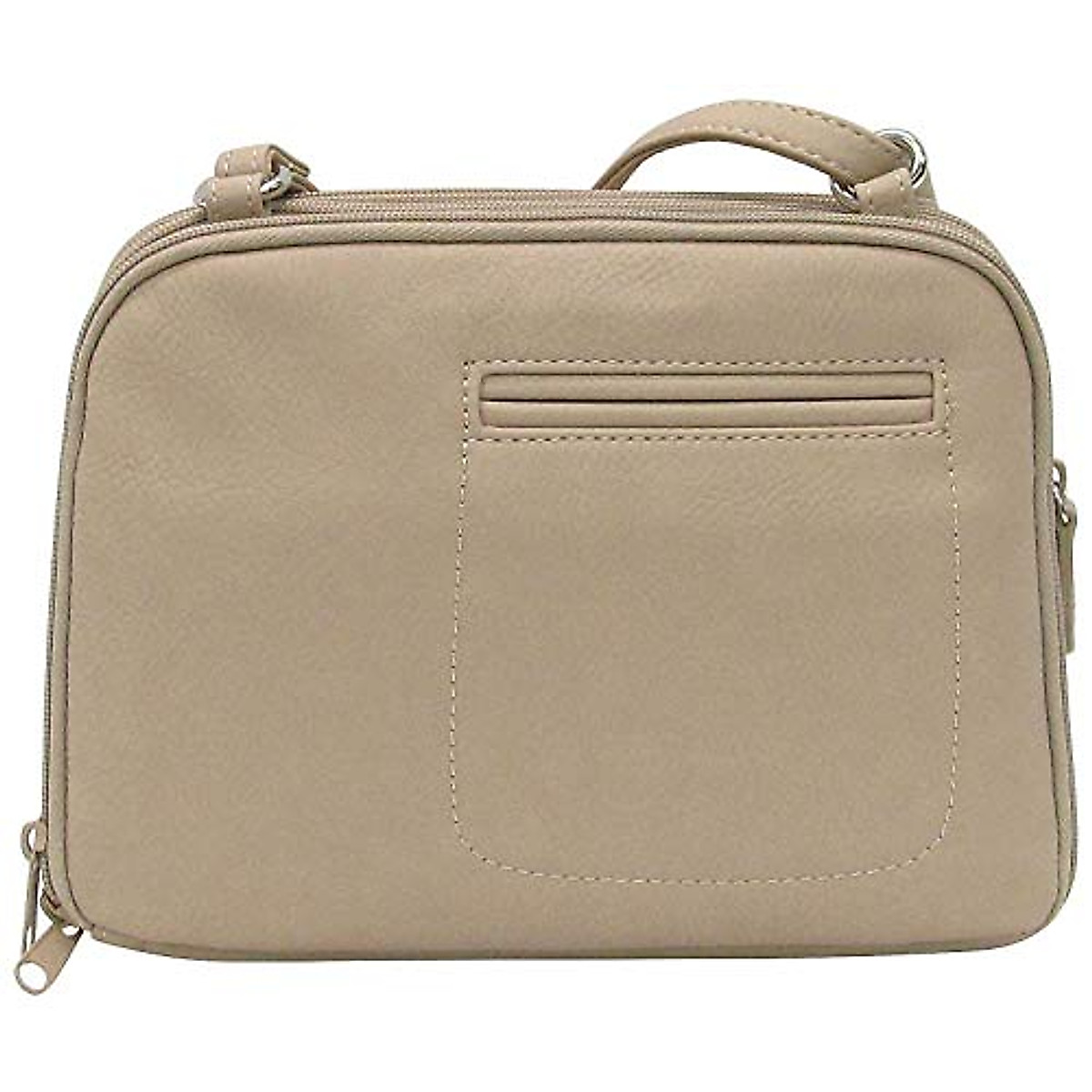 MultiSac Zippy Solid Color Crossbody Handbag One Size Tan