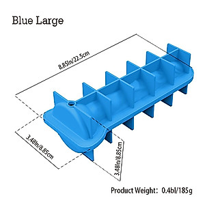 Silicone Ice Cube Mold Tray: Unique, Fun Shapes for DIY Ice Blocks. Chill Cocktails, Whiskey, Juices, Tea, Coffee. Essential Tool for Home Bars & Kitchens. Enjoy Chilled Drinks (Blue)