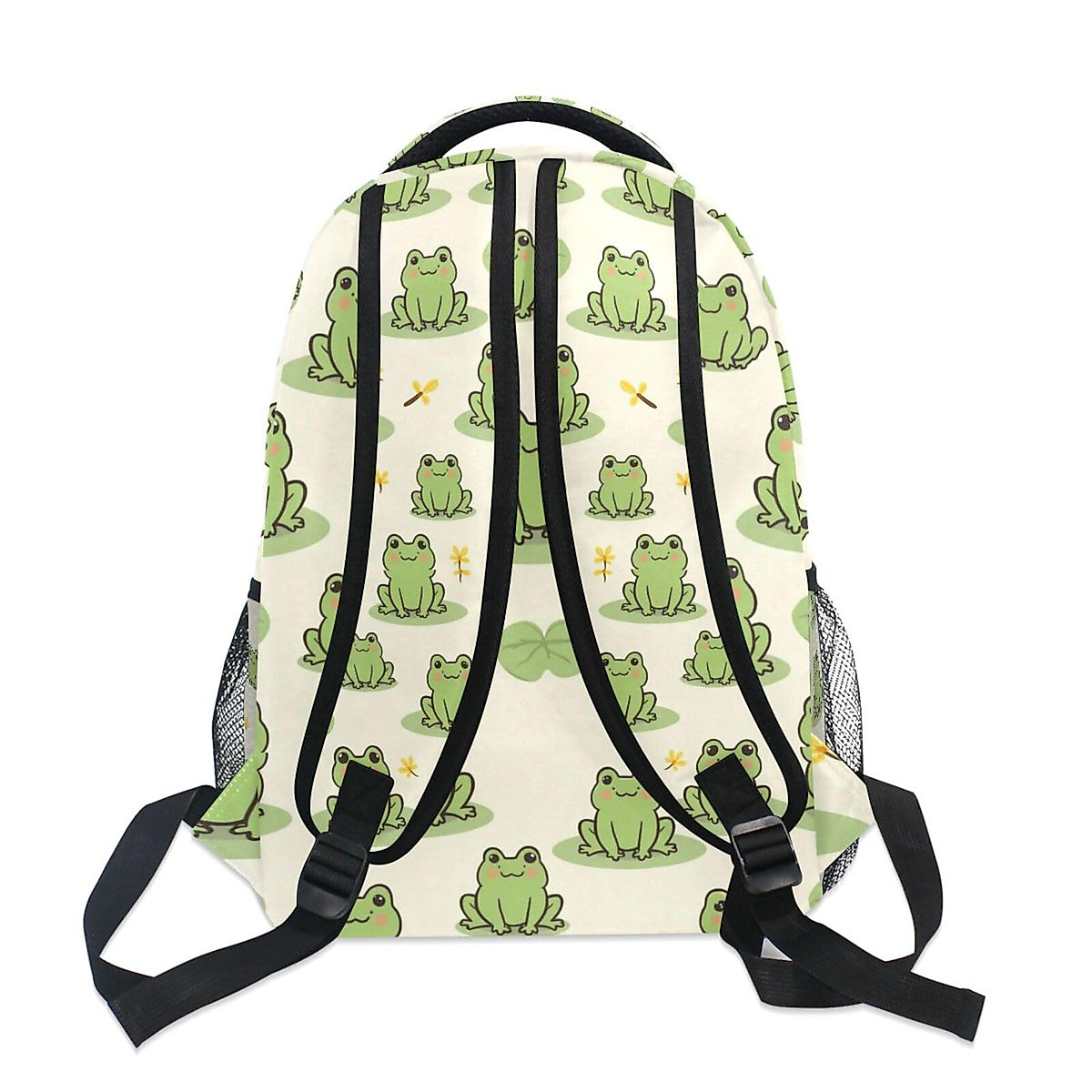 Kcldeci Cute Frog Pattern Kids Backpack for Boys Girls Elementary Schoolbag Kindergarten Bookbags Preschool School Bag Toddler Book Bags Travel Bag