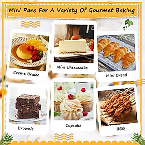 5oz Mini Cake Baking Pans with Lids 100 Pack,LNYZQUS Disposable Mini Aluminum Cupcake Pan Muffin Cups, Small Cake Baking Cups Muffin Tin Cupcake Liners Containers for Custard Creme Brulee-Black