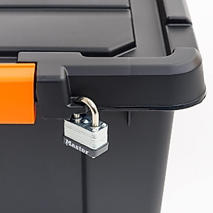 IRIS Heavy Duty Plastic Storage Bins with Durable Lid and Secure Latching Buckles (22 qt. - 4 Pack)