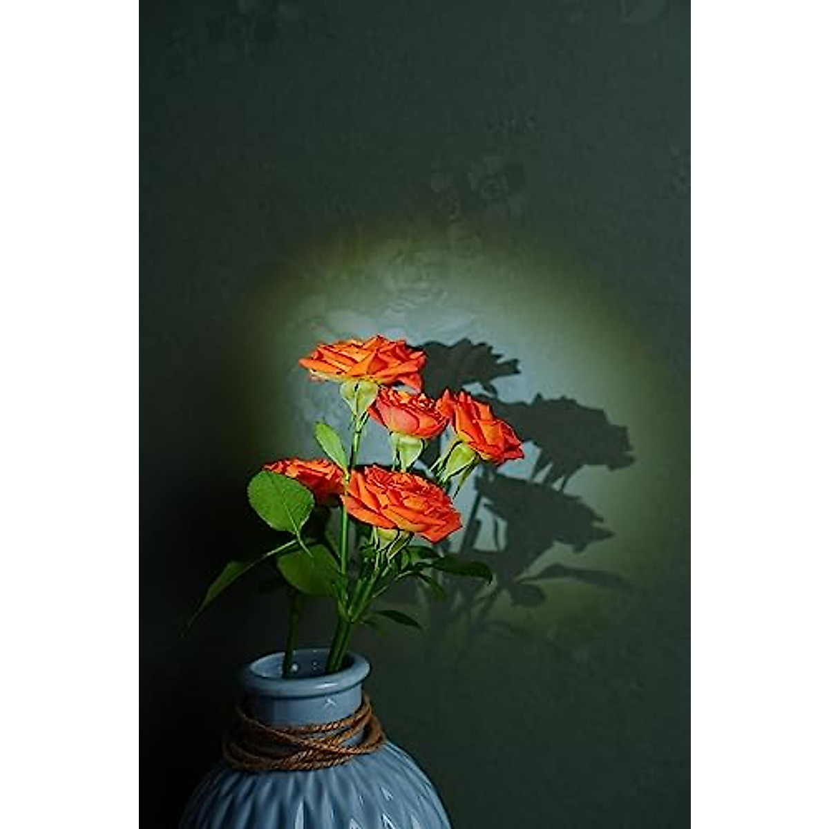 Dimoon 236"x17.7" Leaf Green Flower Thicken Advanced Texture Wallpaper Peel and Stick Green Leaf Floral Wallpaper Waterproof Contact Paper Grey Green Self Adhesive Wallpaper Removable Vinyl Roll