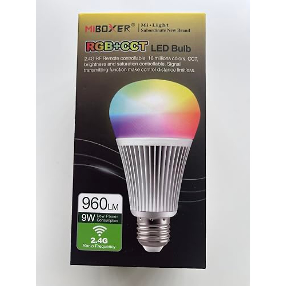 LGIDTECH FUT012 9W RGBWW Smart WiFi 2.4GHz LED Light Bulb RGB+CCT Color Changing & Temperature Adjustable with Memory.Remote and Gateway Hub for Smartphone APP Control All is Sold Separately