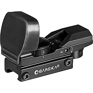 BARSKA AC11704 Multi-Reticle Electro Reflex Sight Green / Red Reticle with with Picatinny / Weaver Style Base, 1x33mm , Black