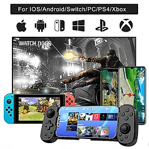 YUANHOT Gaming Controller for iPhone/Android,Mobile Bluetooth Phone Controller,Wireless Gamepad Console,Play PlayStation Xbox Cloud Steam Link Switch Luna Call of Duty Fortnite Controller Accessories