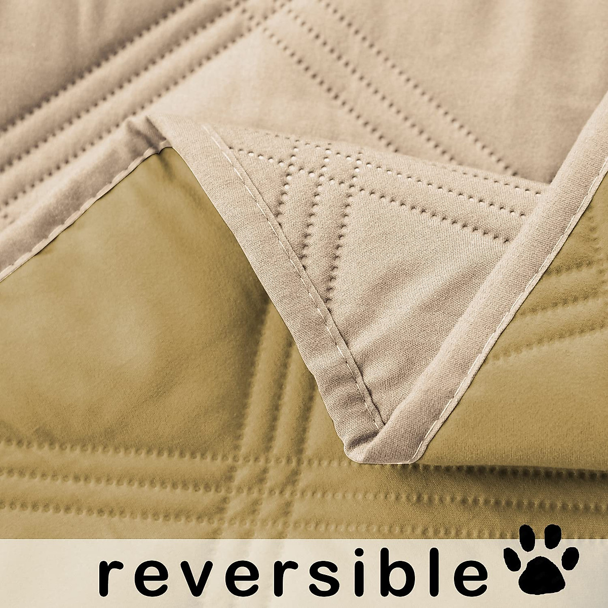 SUNNYTEX Waterproof & Reversible Dog Bed Cover Sofa, Couch Cover Furniture Protector for Pets（52 * 82"