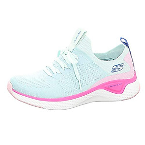 Skechers Women's 13325-lbmt_38 Sneaker, Light Blue/Multi, 8 M US