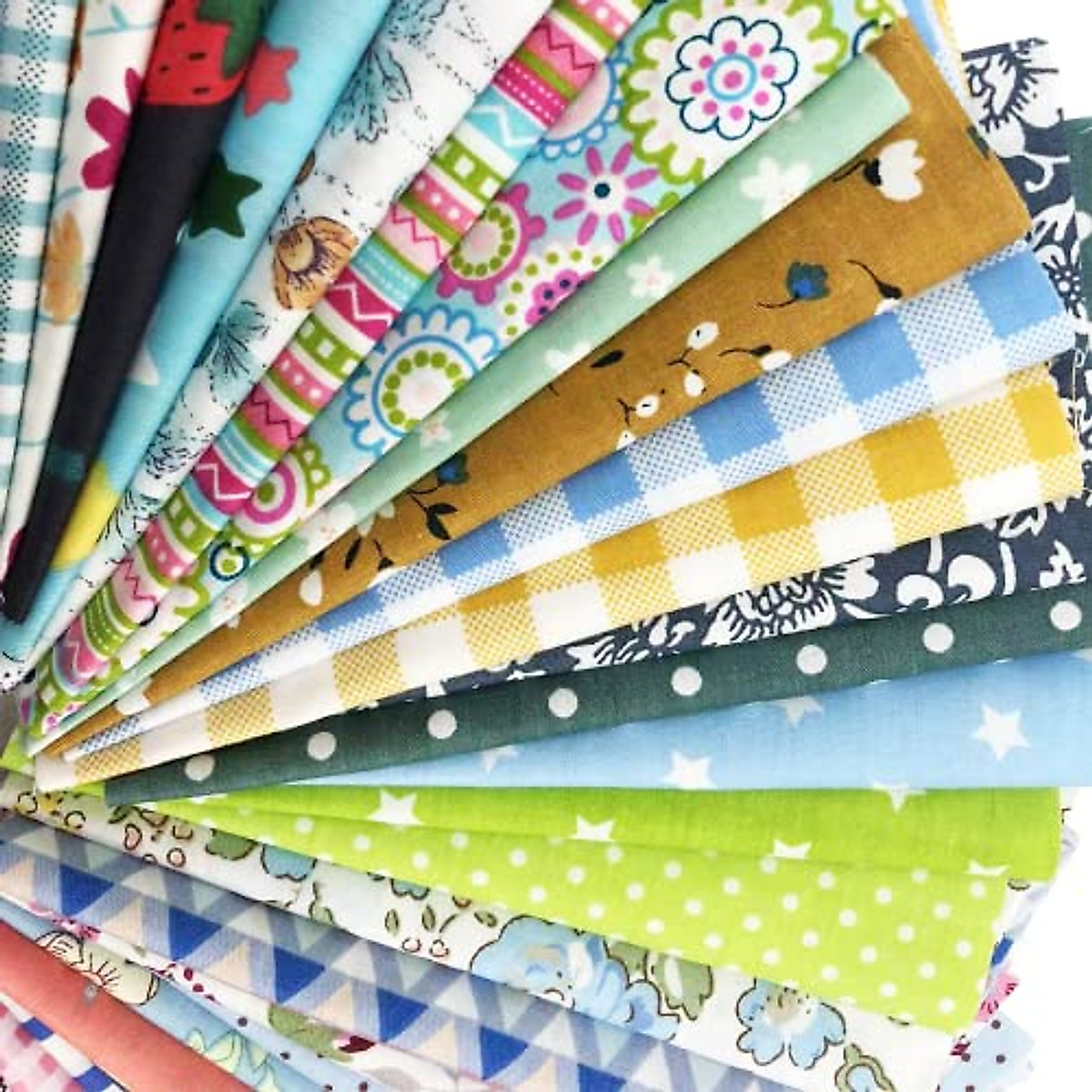 120pcs Fat Quarters Fabric Bundles,Scrap Quilts Sewing Fabric Squares,Araniozb Cotton Fabric for Sewing,Quilting Fabric Supplies,Pre-Cut Quilt Squares 6" x 6"(15cm x 15cm,60 Patterns)