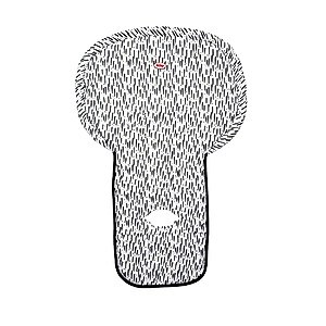 Nuby High Chair Cover Protecting from Spills and Crumbs, Water Resistant, Brush Strokes Print