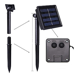 UCTEK Christmas String Lights, Solar Powered LED Lights, Outdoor Decorative Lighting, Waterproof 8 Modes Decorations for Indoor Outdoor Home Xmas Trees Garden Yard Party Wedding Lawn Patio White