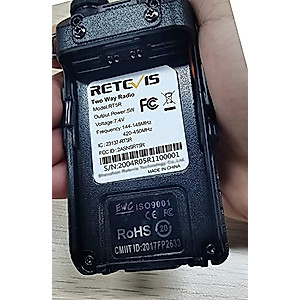 Retevis RT-5R Walkie Talkies Long Range, Dual Band 128CH High Power Handheld Two Way Radios, 1400mAh Rechargeable 2 Way Radios with Shoulder Mic, for Hunt, Hiking (2 Pack)