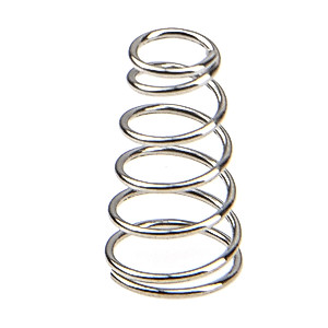 100Pcs Yootones Conical-Style Guitar Single-coil Pickup Height Springs Compatible with Strat Tele Guitar Pickup (Silver)