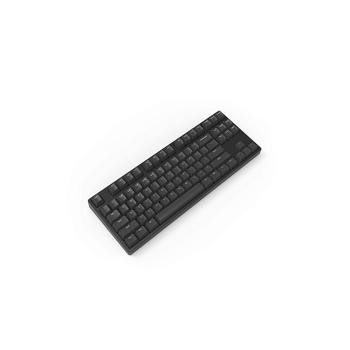 ikbc W200 Wireless Mechanical Keyboard with Cherry MX Red Switch for Windows and Mac OS, Enables Media Key and LED Indicator (2.4G Dongle, USB 2.0, PBT Double Shot 87 Keycaps, Black Color, ANSI/US)