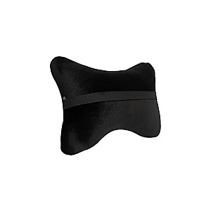 MINICO 2 Pcs Bling Car Seat Neck Rest Pillow, Car Headrest Neck Pad Cushion Pillow, Sleeping Travel Auto Seat Headrest Support Neck Pillow White