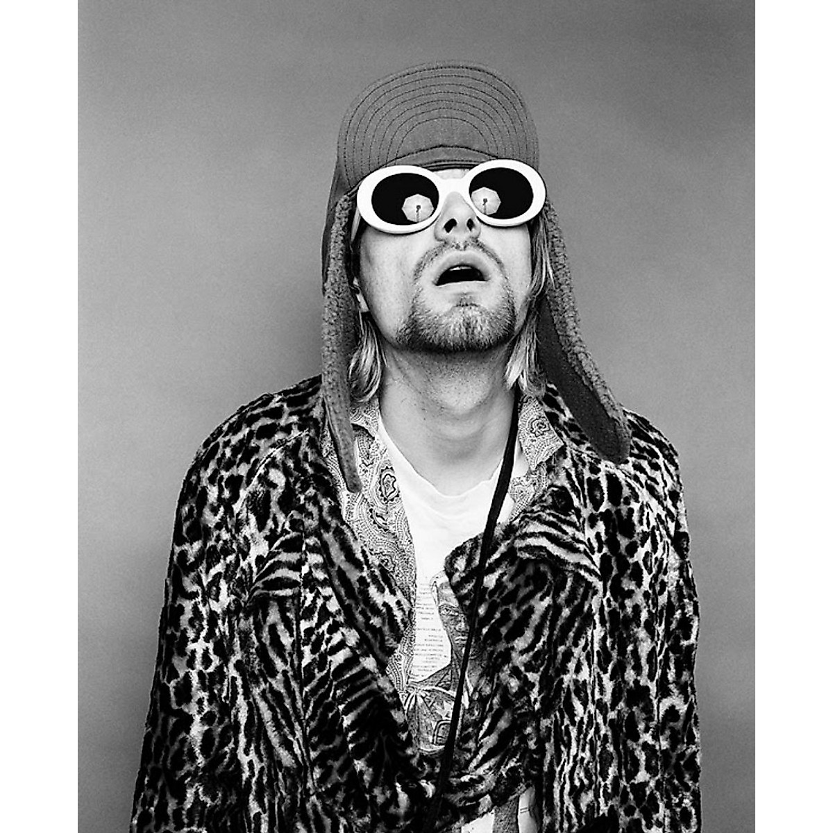 My Shades - White Oval Round Sunglasses Thick Bold Retro Clout Goggles (White, Smoke), Large