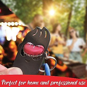 Beard Beer Bottle Opener - Stainless Steel Beer Opener - Cool Hipster Beard Design - For Bartender, Kitchen or Parties - Keychain Ring Included - Unique Stocking Stuffers Gift for Men By Jescun Kakun