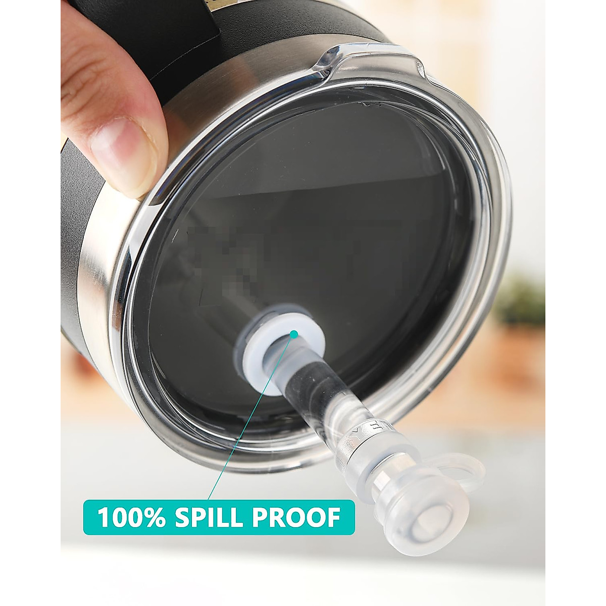 Silicone Spill Stopper Compatible with YETI Straw Cup,Spill Stopper for Cups Mug Tumbler Accessories Including 3 Straw Cover Topper Cap, 3 Leak Proof Stopper.