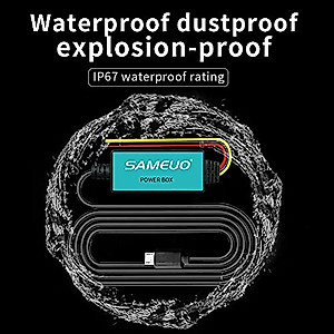 Car Dash Cam Hardwire Kit with Low Profile Micro3 Fuse Adapter Car Circuit Fuse Holder Compatible with SAMEUO U700 / U750 Car Video Recorder dash camera All Other Micro3 Fuse USB Port Device-11.5ft/3m