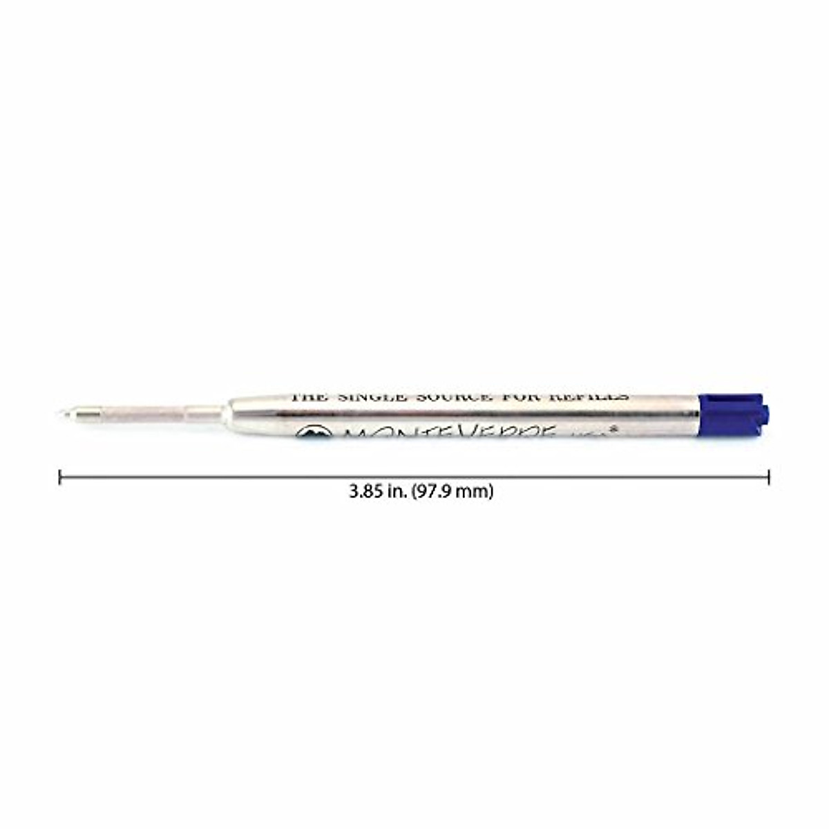 Monteverde Ballpoint Refill to Fit Parker Style Ballpoint Pens, Extra Fine, Pack of 2, Blue/Black (P112BB)