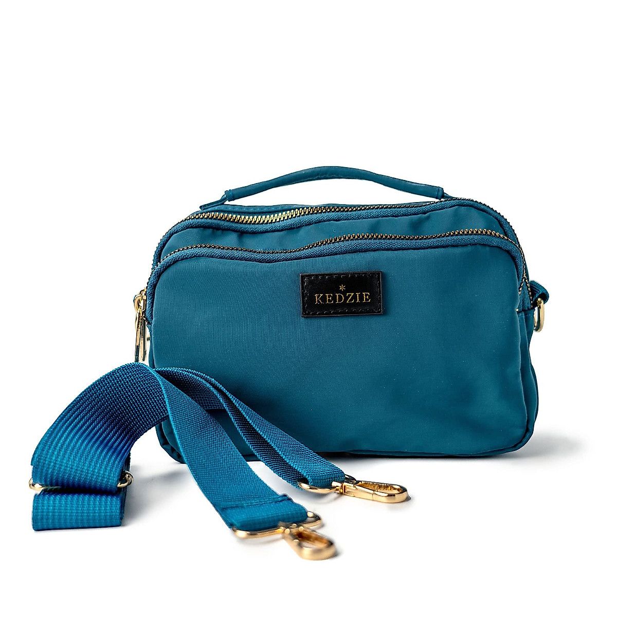 KEDZIE Coast to Coast Crossbody Bag for Women Shoulder Purse Messenger Wallet Lightweight Bag - Teal