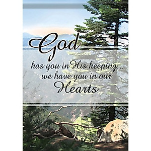 Carson - 13 x 18 in. Gods Keeping Garden Flag, Multicolor, Polyester